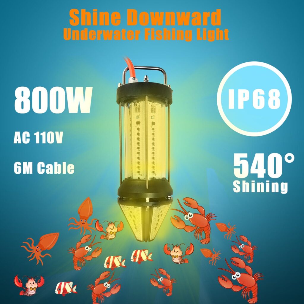 green underwater fishing lights 800W | LED best 72000LM fishing boat ...